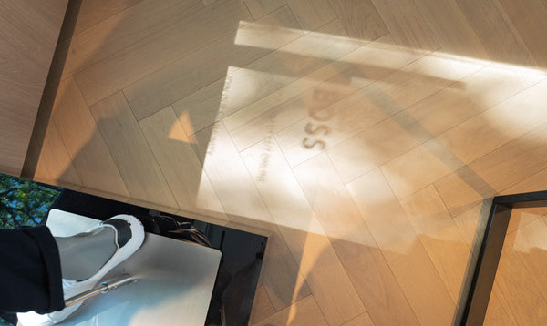 Hugo Boss NYC | Herringbone White Oak Flooring by PID Floors – PID ...